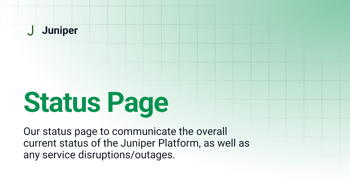 Status Page | Juniper